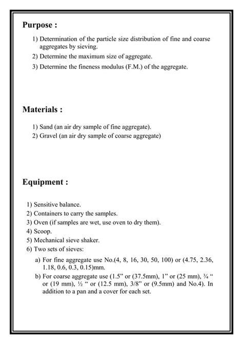 Sieve Analysis Of Fine And Coarse Aggregate Jameel Academy Pdf Civil Engineering Industry