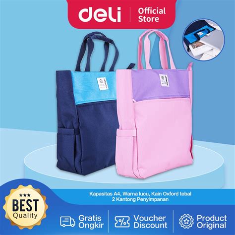 Jual Deli Tutorial Bag Tote Bag Tas Sekolah Les Warna Lucu