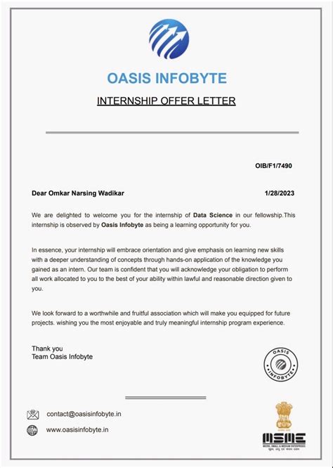 Omkar Wadikar On Linkedin Connections Oasisinfobyte Intern Datascience