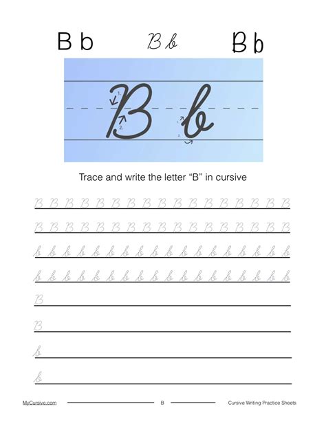 Cursive B