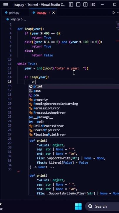 Leap Year Check Python Program Coding Status Python India August Shorts Trending