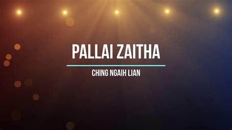 Pallai Zaitha Chingngaihlian Karaoke Lamal Acordes Chordify
