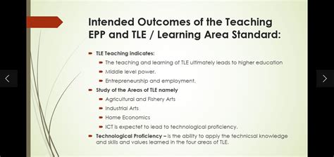 The Teaching Of Epp And Tle Edukasyong Pantahan At Pangkabuhayan
