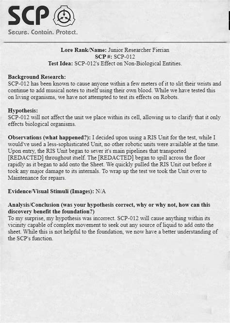 Fierians Scp 012 Test Foundation Test Logs Gaminglight Forums