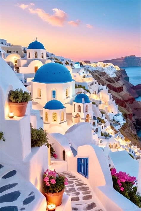 Santorini Seyahat Edilecek Yerler Yunan Adaları Kütüphane