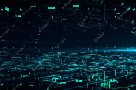 Premium Photo Complexity And Data Flow Futuristic Technology Data
