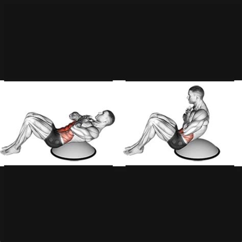 Bosu Crunch By Elliott Konieczka Exercise How To Skimble