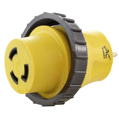 Ac Works® Rv Marine Adapter Household 15a Plug To 30a Rv Marine L5 30r
