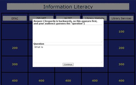 How To Create Jeopardy Game Download Scientific Diagram