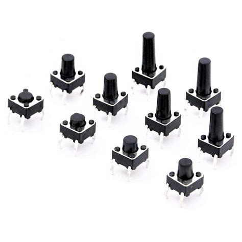 Buy Pulsevo Tactile Push Button Kit 200pcs Sunrobotics