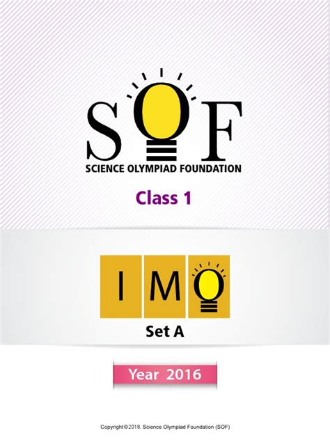Class 1 Imo 5 Pdf