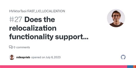Does The Relocalization Functionality Support Localization From Maps
