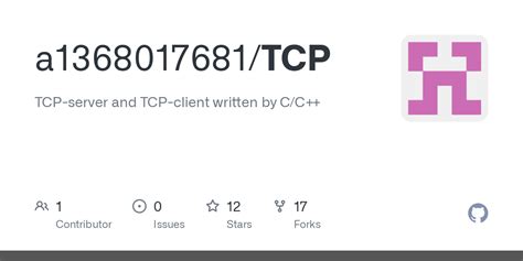Github A1368017681tcp Tcp Server And Tcp Client Written By Cc