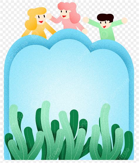 春天小清新植物插畫 春季 扁平 植物 葉子 保護環境 春意素材圖案，psd和png圖片免費下載