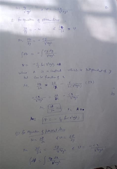 [solved] 5 consider a velocity field where a and y components of