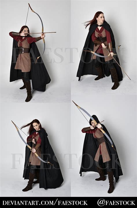Female Archer Pose Reference By Senshistock On Deviantart Artofit