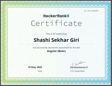 Shashi Sekhar Giri On Linkedin Angular Share Angularcertification