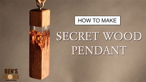 How To Make A Secret Wood Pendant Necklace Youtube