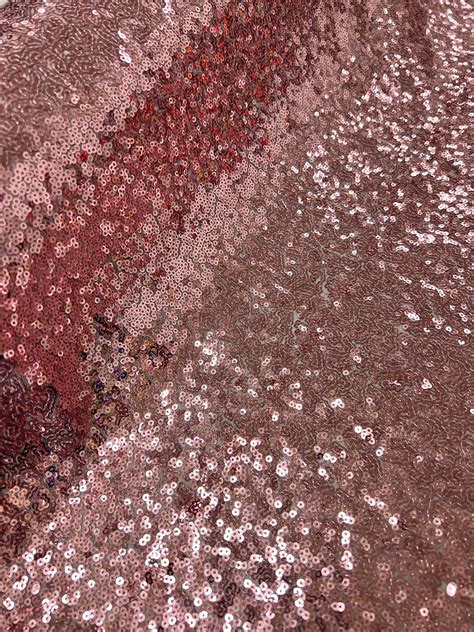Leila Dusty Pink Sequins On Mesh Fabric By The Yard 10050 Etsy Pink