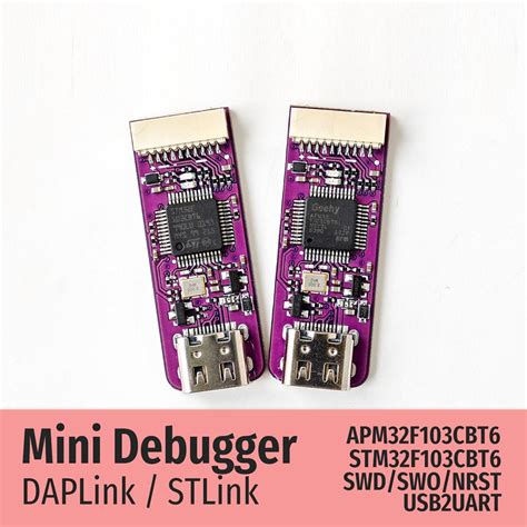 Mini Debugger Daplink Debugger Stm32f103cbt6 Chip Swd Swo Usb To Uart