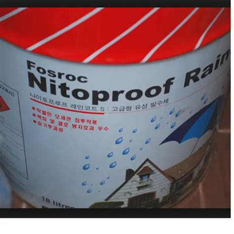 Cementitious Waterproofing Fosroc Nitoproof Rain Construction Chemicals
