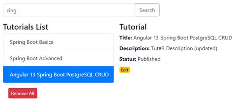 Spring Boot Angular 13 Postgresql Example Crud App Bezkoder