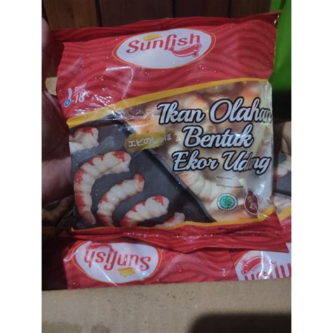 Jual Sunfish Ekor Udang 450 Gram Ikan Olahan Bentuk Udang Shopee