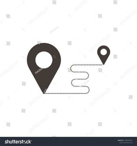 Route Icon Trendy Flat Style Isolated Stock Vector Royalty Free Shutterstock