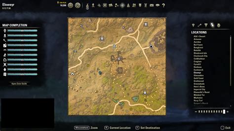Elsweyr Maps Skyshards Fragments Delves Dragons Etc — Elder