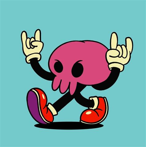 Premium Vector Skull Vintage Mascot Vector Illustration