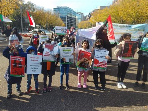 Us Mqm Stages Protest Outside White House Against Pak Atrocities On