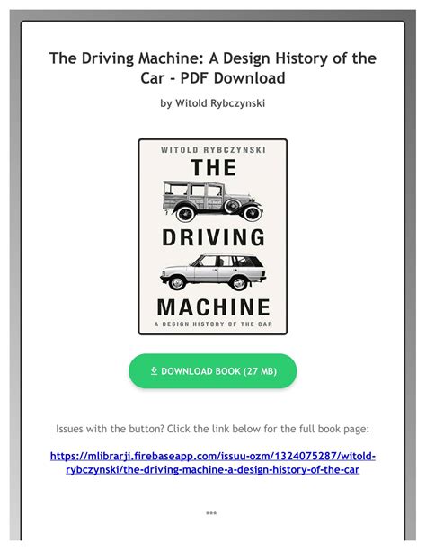 Pdf The Driving Machine A Design History Of The Car By Witold