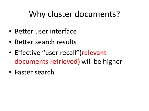 Ppt Understanding Clustering In Information Retrieval Benefits And Algorithms Powerpoint
