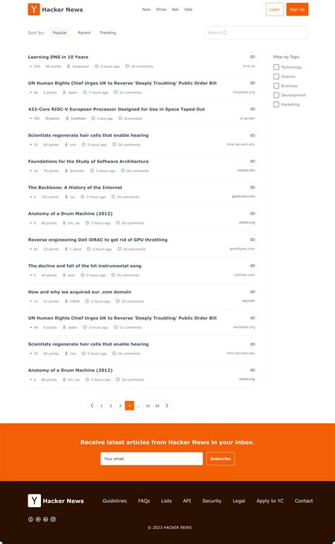 Hacker News Redesign By Hadiza Salau On Dribbble