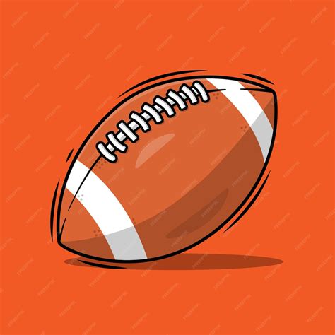 Ilustración De Pelota De Rugby O Pelota De Fútbol Americano Vector