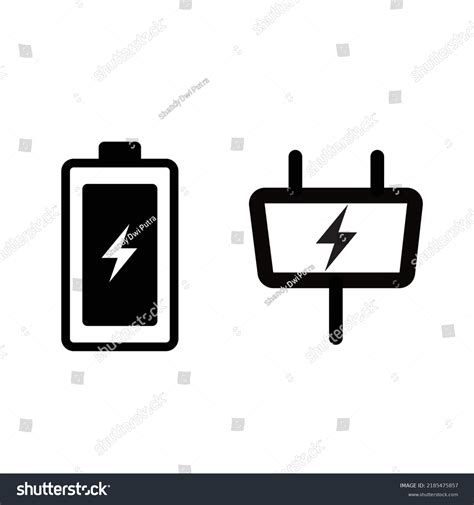 Battery Charger Icon Symbols Stock Vector Royalty Free 2185475857 Shutterstock
