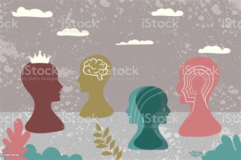 인간의 마음 변화와 차이로서의 신경 다양성은 작은 사람 개념입니다 사교성 학습 주의력 기분 및 장애에 대한 정신적 인식 및