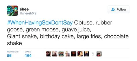 Twitter Users Reveal The Things You Definitely Shouldnt Say During Sex