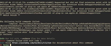 Ios Fails To Compile New Rn Project Based On 0691 When Rn Skia Is