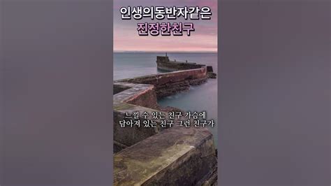 인생의 동반자와 같은 진정한친구 Youtube