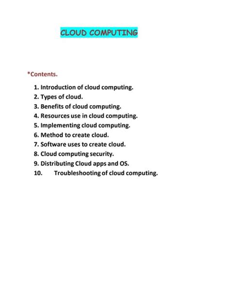 Understanding Cloud Computing Pdf