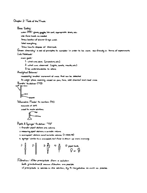 Ch 2 Quantitative Chemical Analysis 10e Chapter 2 Toolsofthetrade