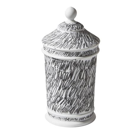 Post Scriptum Black And White Vase With Lid By Formafantasma Cassina