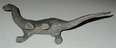 Marx 1950s 1960s Prehistoric Play Set Large Dinosaurs Mold Marbled