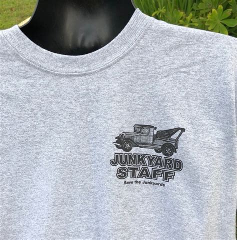Junkyard Dog T Shirt Color Crushed Metal Grey Old School Etsy