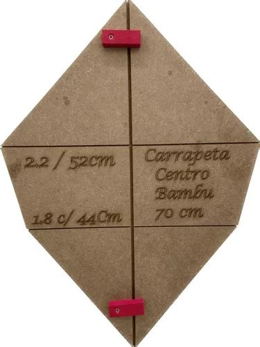 Gabarito De Madeira Para Confecção De Pipa Carrapeta 70 Cm MercadoLivre