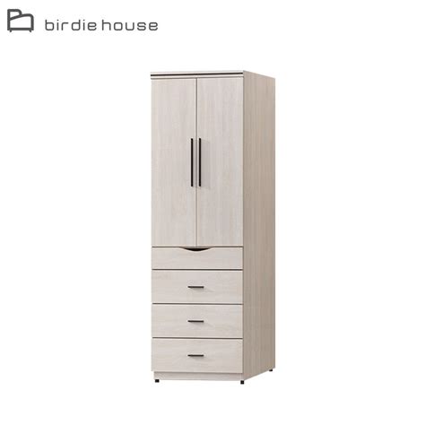 Birdie 柏蒂家居 巴勒斯25尺二門四抽衣櫃衣櫥 單吊桿 Pchome 24h購物