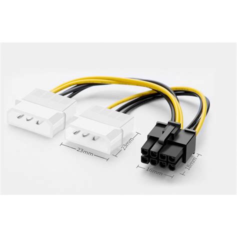 【台灣當日發貨內附發票】【電子線材／顯卡電源線】ide 轉 8pin 顯示卡電源線 雙大4pin 轉 8pin 電源線 蝦皮購物