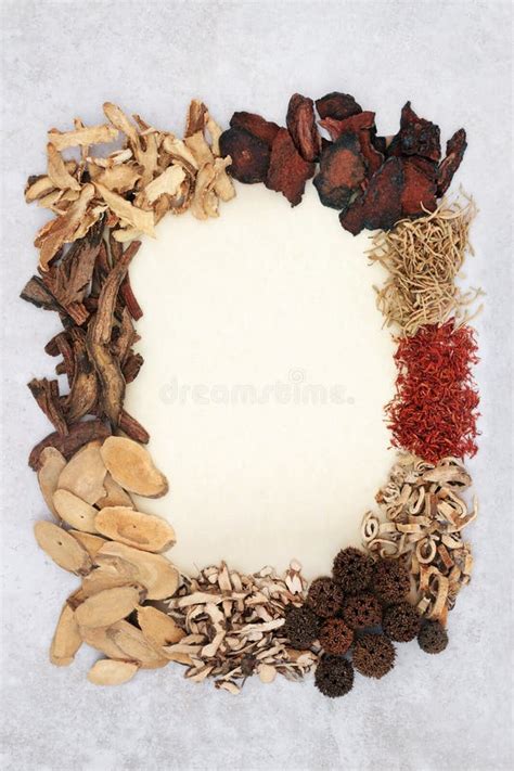 Chinese Herbs And Spice For Natural Herbal Medicine Stock Image Image