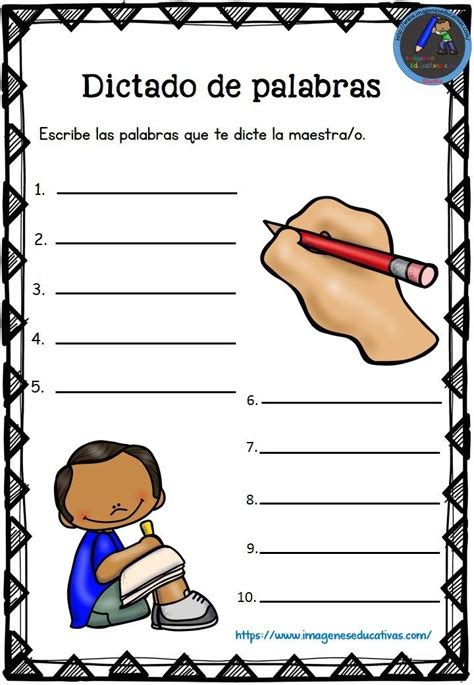 32 Ideas De Hoja Para Dictado En 2021 Primeros Grados Lectura Y